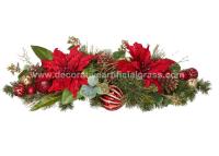 China No Fading Berry And Pine Artificial Silk Flowers Christmas Centerpiece for sale