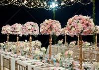 China 12'' 14'' 20'' Artificial Silk Flowers Ball Fake Flower Centerpieces Wedding for sale