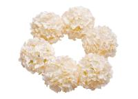 China 17cm Artificial Flower Silk Hydrangea Heads For Home Wedding Decor for sale