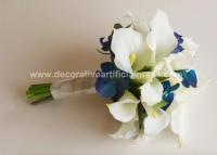 China 10 Heads Calla Lily Artificial Silk Flowers Fake Flower Bouquet for sale