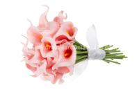 China 10 Heads Calla Lily Artificial Silk Flowers Fake Flower Bouquet for sale