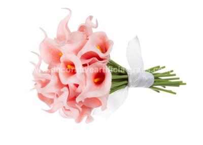 China 10 Heads Calla Lily Artificial Silk Flowers Fake Flower Bouquet for sale