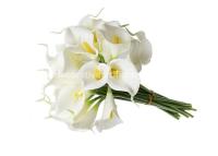 China 10 Heads Calla Lily Artificial Silk Flowers Fake Flower Bouquet for sale