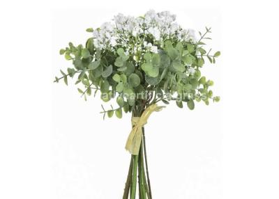 China Eucalyptus Leaves Artificial Silk Flowers Branches 100% Handmade for sale