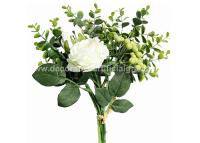 China Eucalyptus Leaves Artificial Silk Flowers Branches 100% Handmade for sale