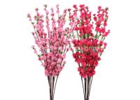 China REACH Artificial Silk Flowers Fake Cherry Blossom For Anniversaries for sale