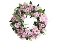 China 20'' Holiday Derocative Artificial Floral Door Wreath With Green Leaves for sale