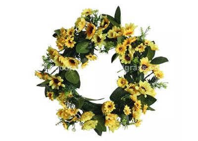 China Xmas Decoration Artificial Flower Wreaths PVC Plastic Silk Flower Garland for sale