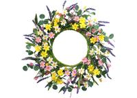 China 13'' 14'' 15'' Handmade Artificial Flower Wreaths Front Door Garland for sale