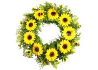 China 13'' 14'' 15'' Handmade Artificial Flower Wreaths Front Door Garland for sale