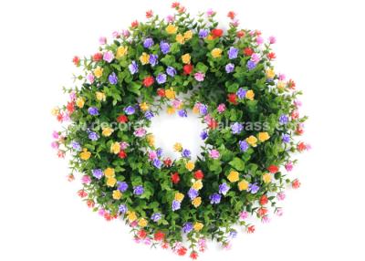 China 30cm 40cm 50cm Silk Artificial Flower Wreaths For Front Door for sale
