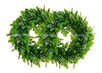 China 18 Inch Artificial Greenery Wreath Decorative Flower Garlands OEM for sale