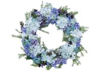 China Xmas Decoration Artificial Flower Wreaths PVC Plastic Silk Flower Garland for sale