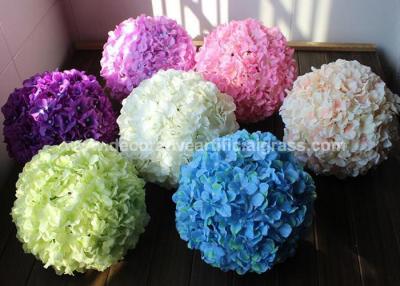 China Silk PE Artificial Flower Ball Faux Kissing Balls 100% Handmade for sale