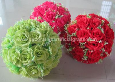 China Xmas Centerpieces Decorations Silk Artificial Flower Ball 30cm 40cm 60cm for sale