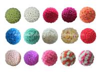 China Xmas Centerpieces Decorations Silk Artificial Flower Ball 30cm 40cm 60cm for sale