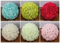 China 10 Inches Artificial Flower Ball Hanging For Xmas Decoration for sale