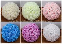 China 10 Inches Artificial Flower Ball Hanging For Xmas Decoration for sale
