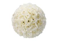China Silk Plastic Artificial Kissing Ball Flowers Hanging Floral Balls 19'' 20'' 21'' for sale