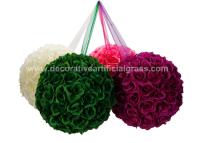 China 10 Inch Rose Hydrangea Artificial Hanging Ball Flowers OEM ODM for sale