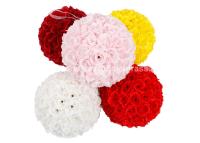 China 10 Inch Rose Hydrangea Artificial Hanging Ball Flowers OEM ODM for sale