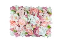 China Home Wedding Decoration Faux Artificial Flower Wall Panels OEM ODM for sale