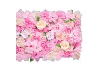 China 80*60cm 100*80cm 120*100cm Hanging Fake Silk Hydrangea Wall Panel for sale