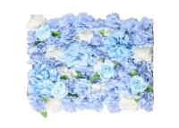 China 80*60cm 100*80cm 120*100cm Hanging Fake Silk Hydrangea Wall Panel for sale
