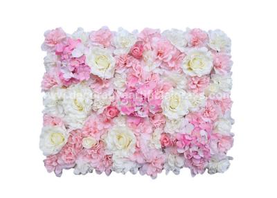 China OEM ODM Silk Rose Artificial Flower Wall Panels 50*50cm 40*60cm for sale