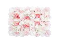 China OEM ODM Silk Rose Artificial Flower Wall Panels 50*50cm 40*60cm for sale