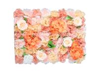 China OEM ODM Silk Rose Artificial Flower Wall Panels 50*50cm 40*60cm for sale