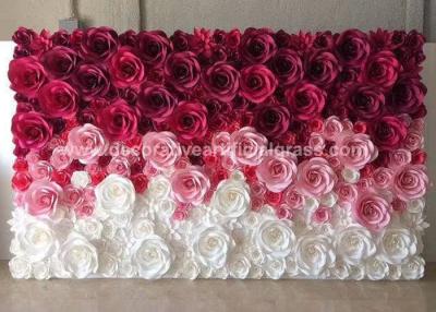 China 40x60cm Silk Artificial Flower Wall Panels For Wedding Venue for sale