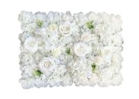 China Silk PE Artificial Floral Backdrop Wedding Decor Fake Flower Wall for sale