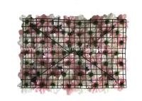 China Silk Plastic PE Wedding Artificial Rose Flower Wall Panel for sale