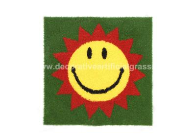 China ROHS Custom Logo Soft Lawn Synthetic Turf Decorative Artificial Grass For Kindergarten for sale