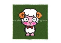 China ROHS Custom Logo Soft Lawn Synthetic Turf Decorative Artificial Grass For Kindergarten for sale