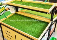 China High-Density PP 20mm Artificial Grass Mat For Supermarket Goods Shelves for sale