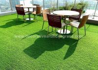 China PP Rubber Base Decorative Synthetic Squared Artificial Grass Interlocking Tiles for sale