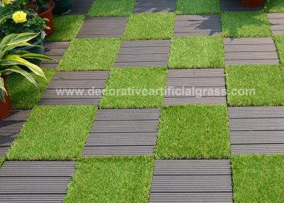 China Synthetic Backing Interlocking Decorative Artificial Grass Turf OEM ODM for sale