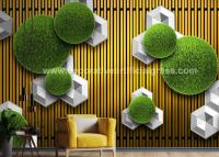 China Fake Synthetic Wall Hanging Decorative Artificial Grass Good Water Permeability for sale