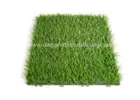 China Polyurethane Backing Artificial Fake Grass Decor Carpet For Balcony Anti-UV for sale