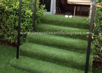 China Residential Landscaping Waterproof Fake Artificial Grass For Stairs 2m*25m 4*25m for sale