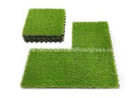 China Interlocking Artificial Grass Turf Synthetic Grass Tiles 30*30cm 40*40cm 50*50cm for sale