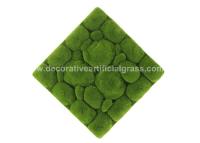 China Nontoxic Artificial Moss Mat Silk PE Fake Moss Wall Decor for sale