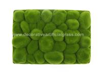 China Nontoxic Artificial Moss Mat Silk PE Fake Moss Wall Decor for sale