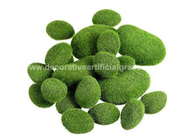 China 20pcs Fake Moss Rocks Faux Moss Stones For Garden Micro Landscape for sale