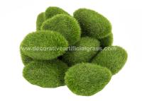 China 20pcs Fake Moss Rocks Faux Moss Stones For Garden Micro Landscape for sale