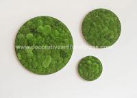 China OEM ODM Velvet Flocking Plastic Artificial Moss Mat Wall Decor 40*60cm 50*50cm for sale