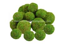China 40*60cm Moss Hanging Ball Decorative Faux Moss Balls Dirty-Resistant for sale