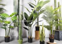 China 50*50cm Artificial Potted Floor Plants Plastic PE Faux Green Indoor Plants for sale
